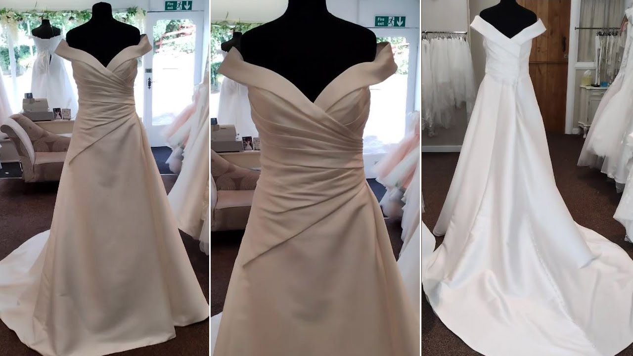 Chandra classic A-line light weight ruched bodice very flattering cut that suits every figure ...