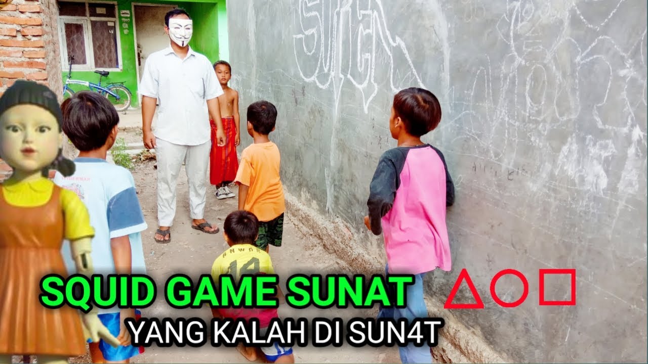 Bocil Main squid game yang kalah di Sunat - YouTube
