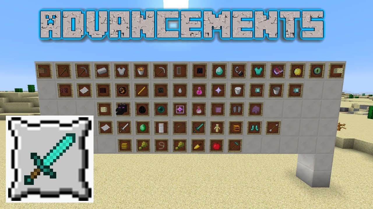 OUTDATED! Minecraft 1.14 Advancements - Monsters Hunted - Adventure ...