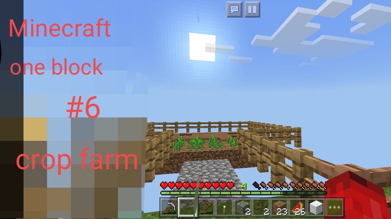 Minecraft one block survival #6 making farm - YouTube