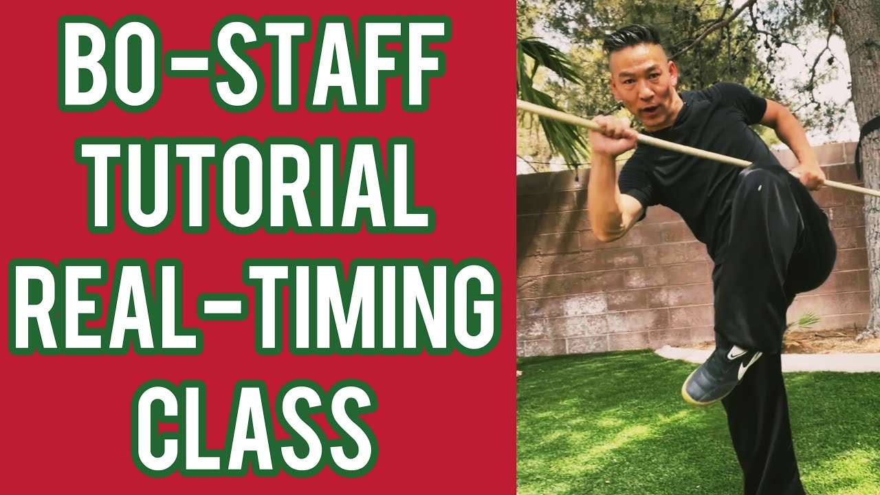 learning kung fu weapon at home / lesson 4 , kung fu staff basics ...