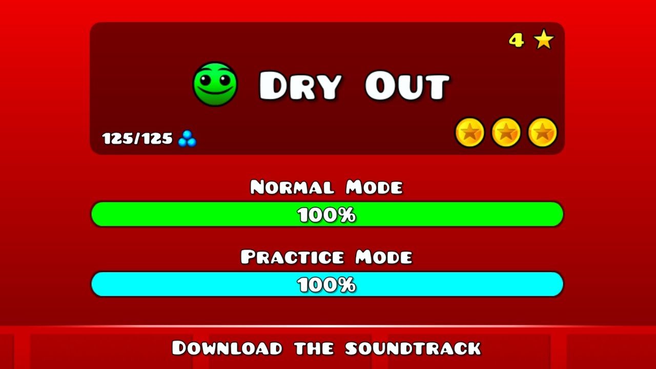 Geometry Dash (dry out) all coins - YouTube