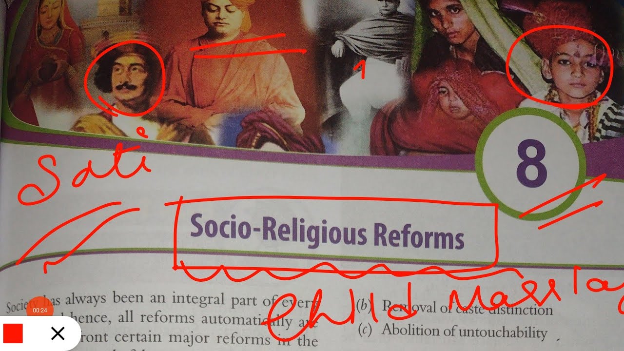 ICSE class 8 history chapter 8 Socio Religious Reforms - YouTube