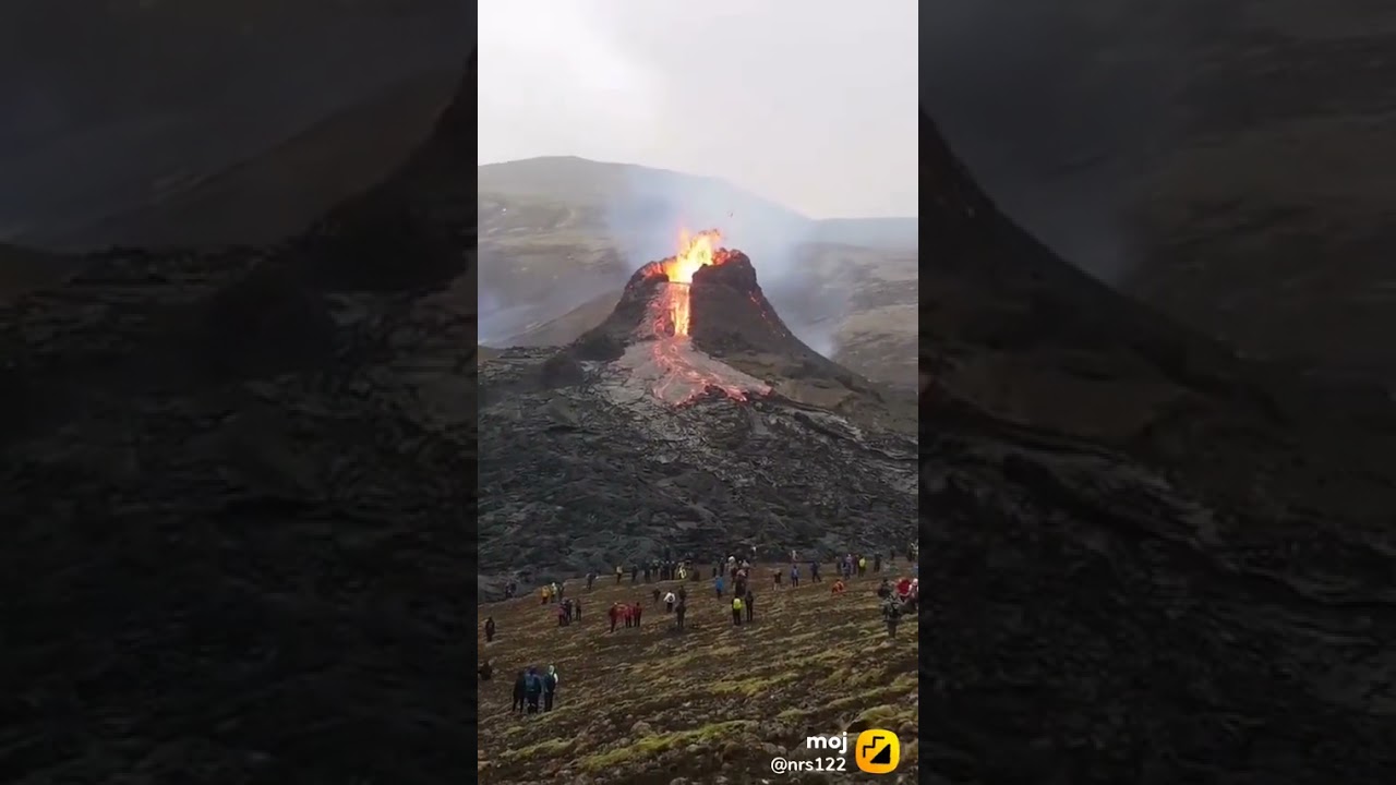 Real volcano video - YouTube