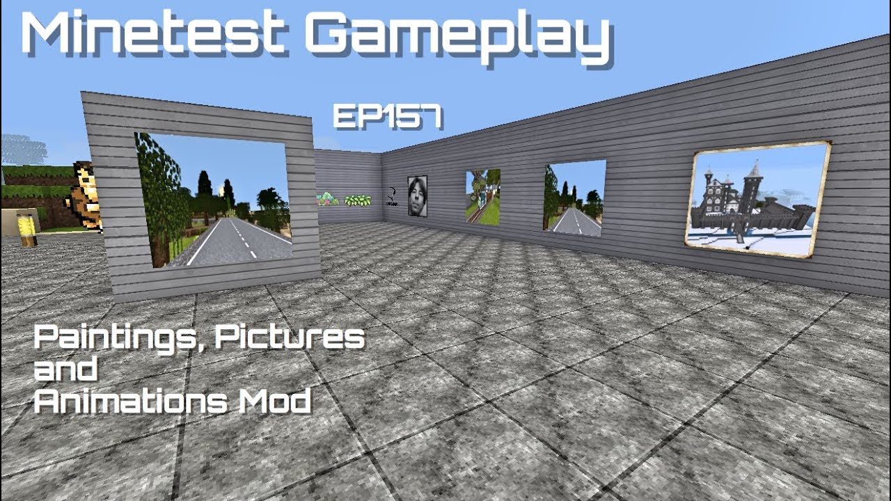 Minetest Gameplay Episode 157 - Paintings, Pictures, and Animations Mod ...