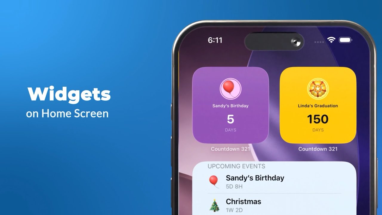Countdown Event Reminder 321 #countdown #widget - YouTube