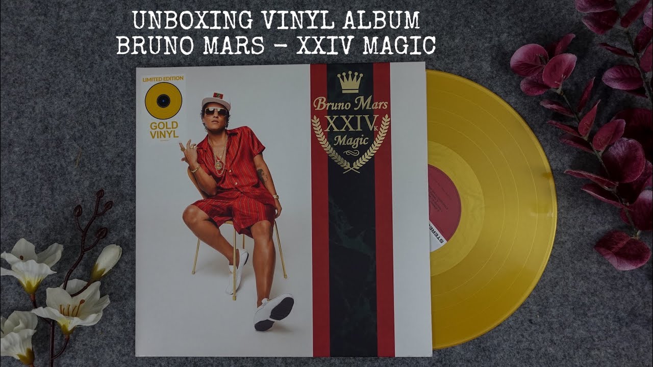 UNBOXING VINYL BRUNO MARS 24K MAGIC GOLD VINYL - YouTube
