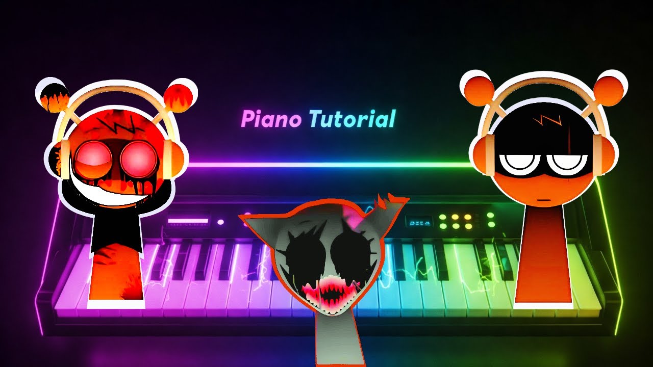 Sprunki MSI Horror Update 🎹 | Spooky Piano Tutorial & Waterfall Cover#piano #pianotutorial - YouTube