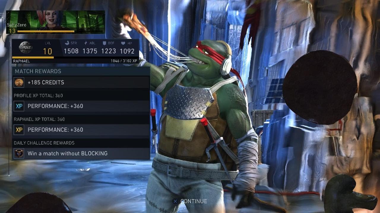 Injustice 2 Raphael wins Turtles Rule - YouTube