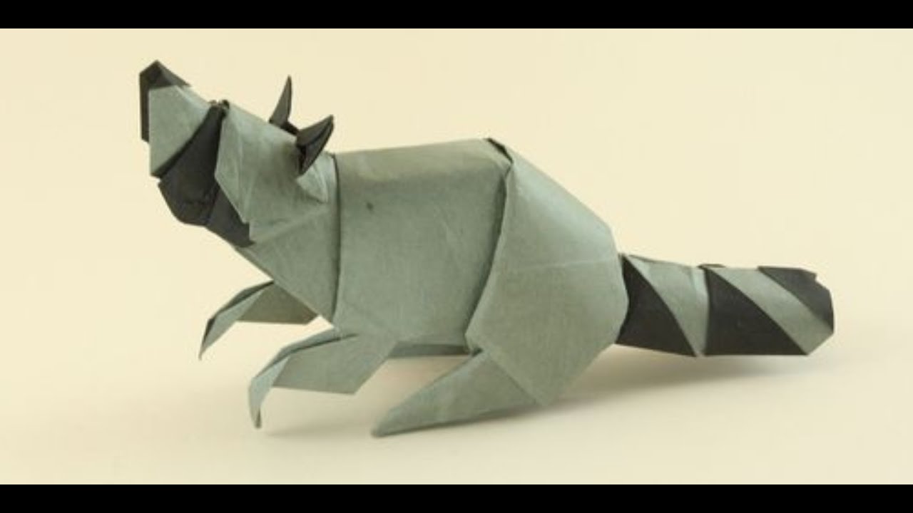 Origami raccoon - origami raccoon by quentin trollip | timelapse ...