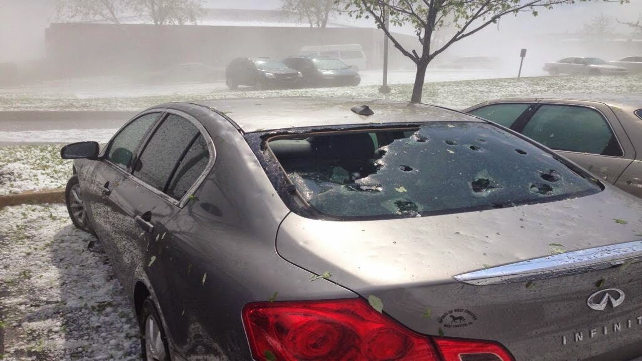 Crazy Hail Storm in Texas, USA Baseball sized hail hit 2021 - YouTube