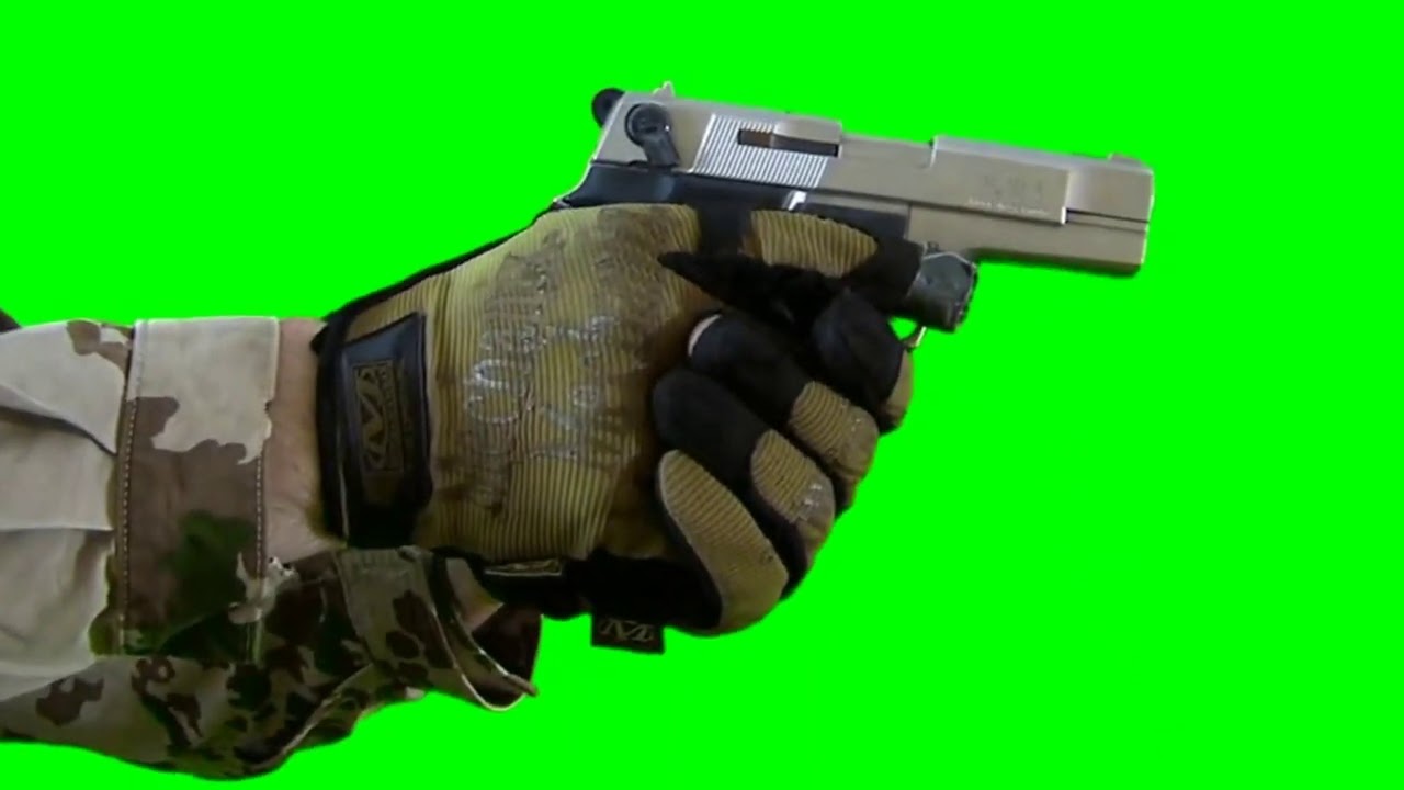 Gun green screen real Battlefield green screen footage - YouTube