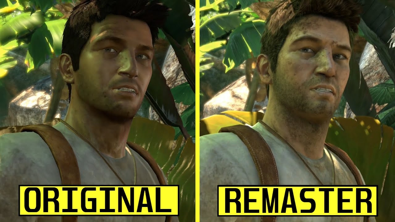 Uncharted Drake's Fortune Remastered vs Original Graphics Comparison ...