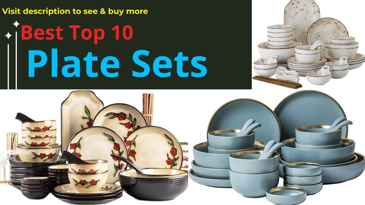Plate Set || Best Top 10 Plate Sets - YouTube