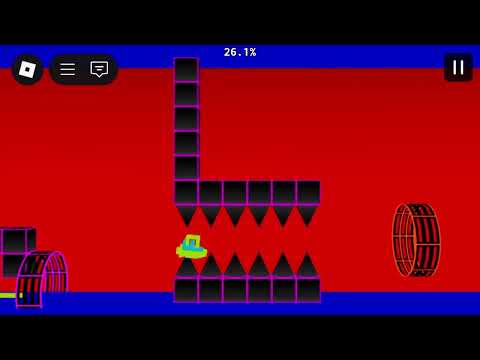 I made a demon in a roblox geometry dash rip-off - YouTube