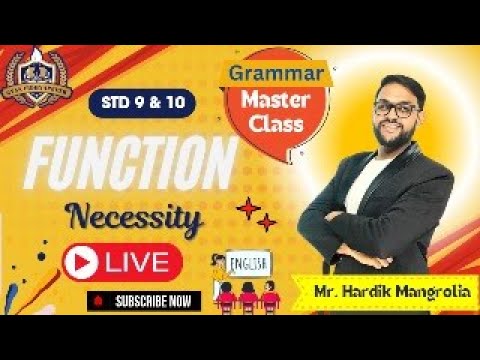 English Grammar; Function; Necessity , Std.-10, Std.-09 #masterclass # ...