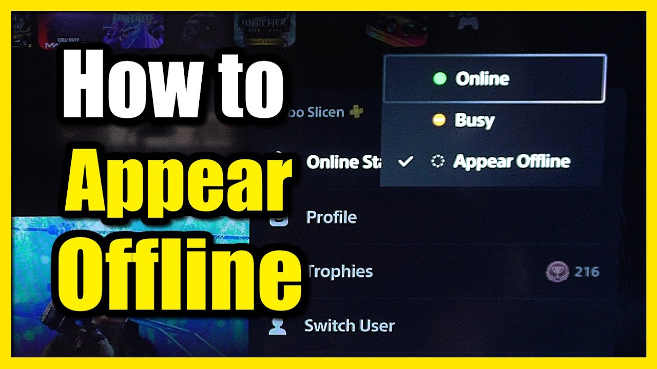 How to Appear Offline on PS5 Console while Playing Games (Fast Tutorial ...