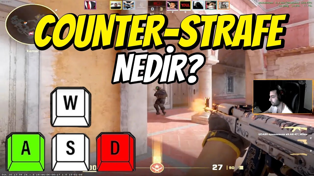 CS2 Counter-Strafe Nedir, Nasıl Yapılır? A-D Methodu! - YouTube