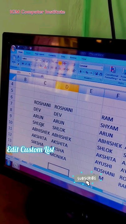 Excel me random name kaise likhe || excel tricks #shorts - YouTube