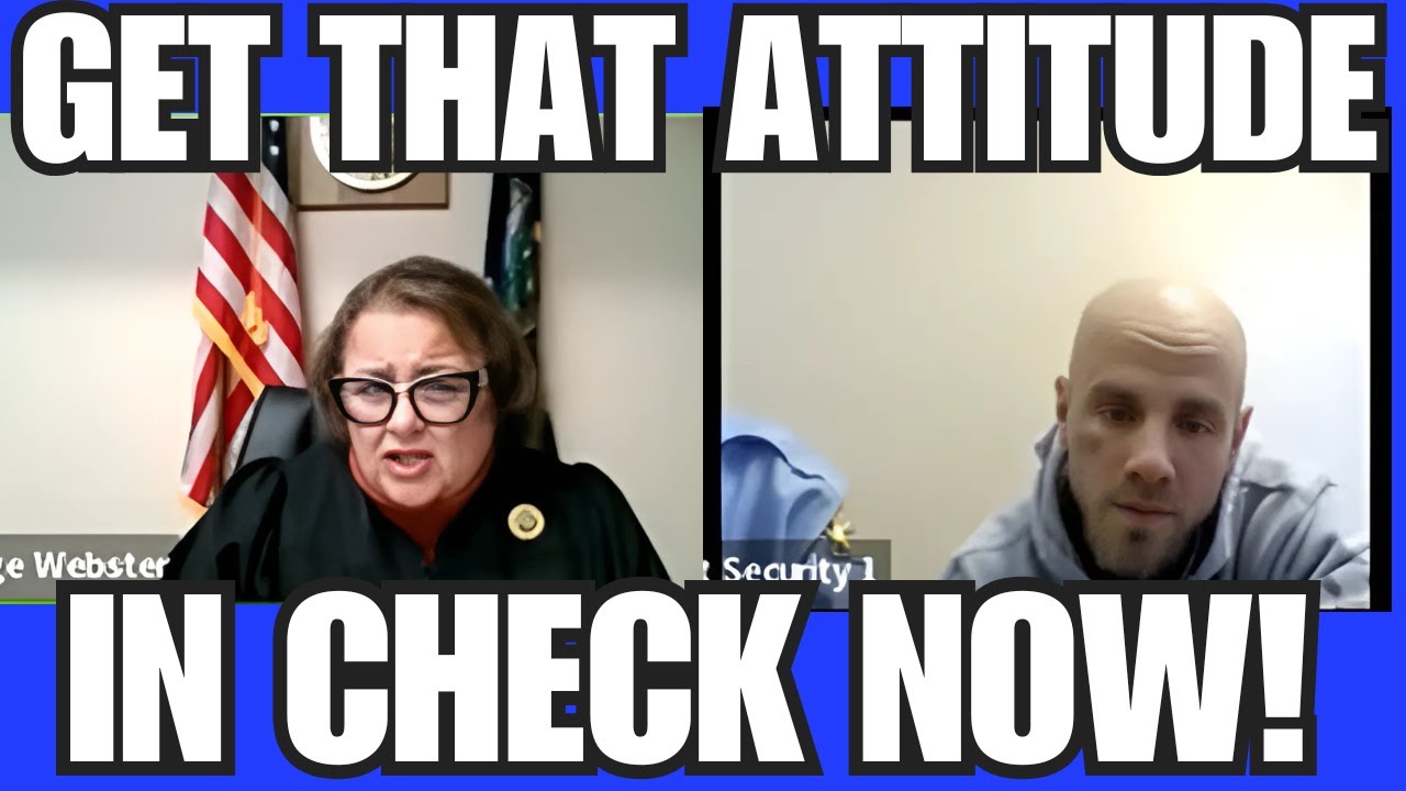 Cranky Judge Webster Gives Defendant A ATTITUDE ADJUSTMENT! - YouTube