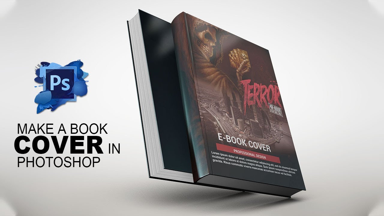 Learn- How to design E-book cover. in adobe photoshop - YouTube