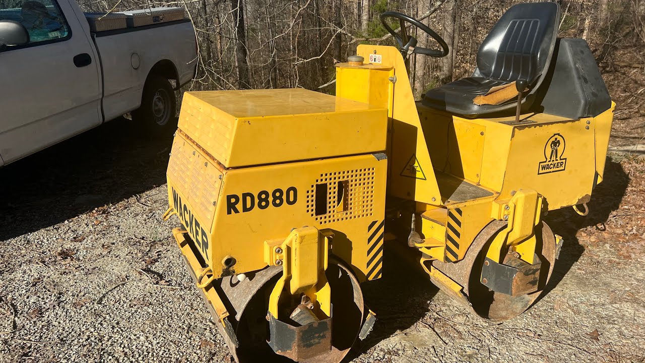Test Drive Wacker RD880 Roller Packer Only 392 Hours - YouTube