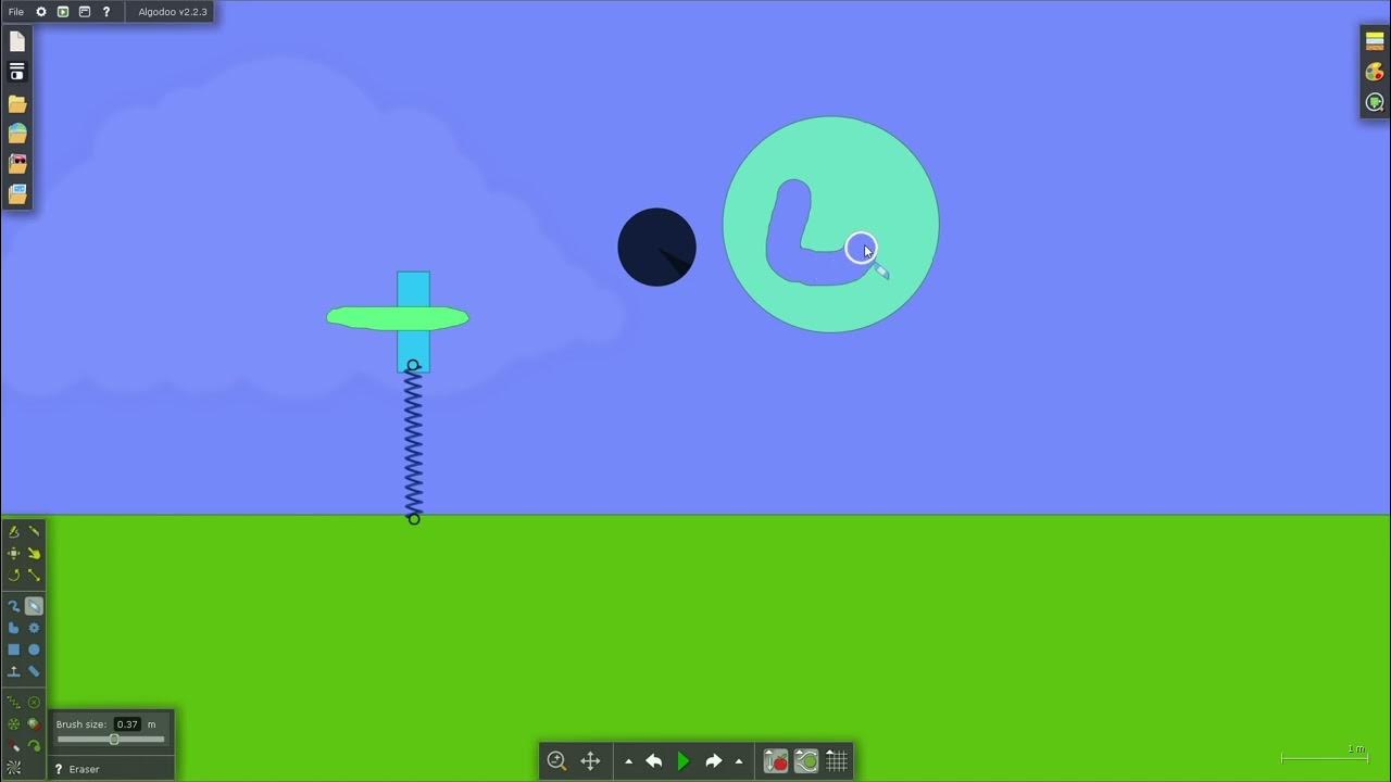 playing algodoo - YouTube