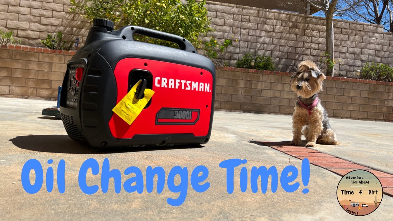 Craftsman 3000i Generator Oil Change - YouTube