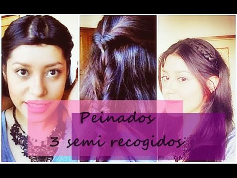 Peinados: 3 semi recogidos - ♡ Tati Prieto - YouTube