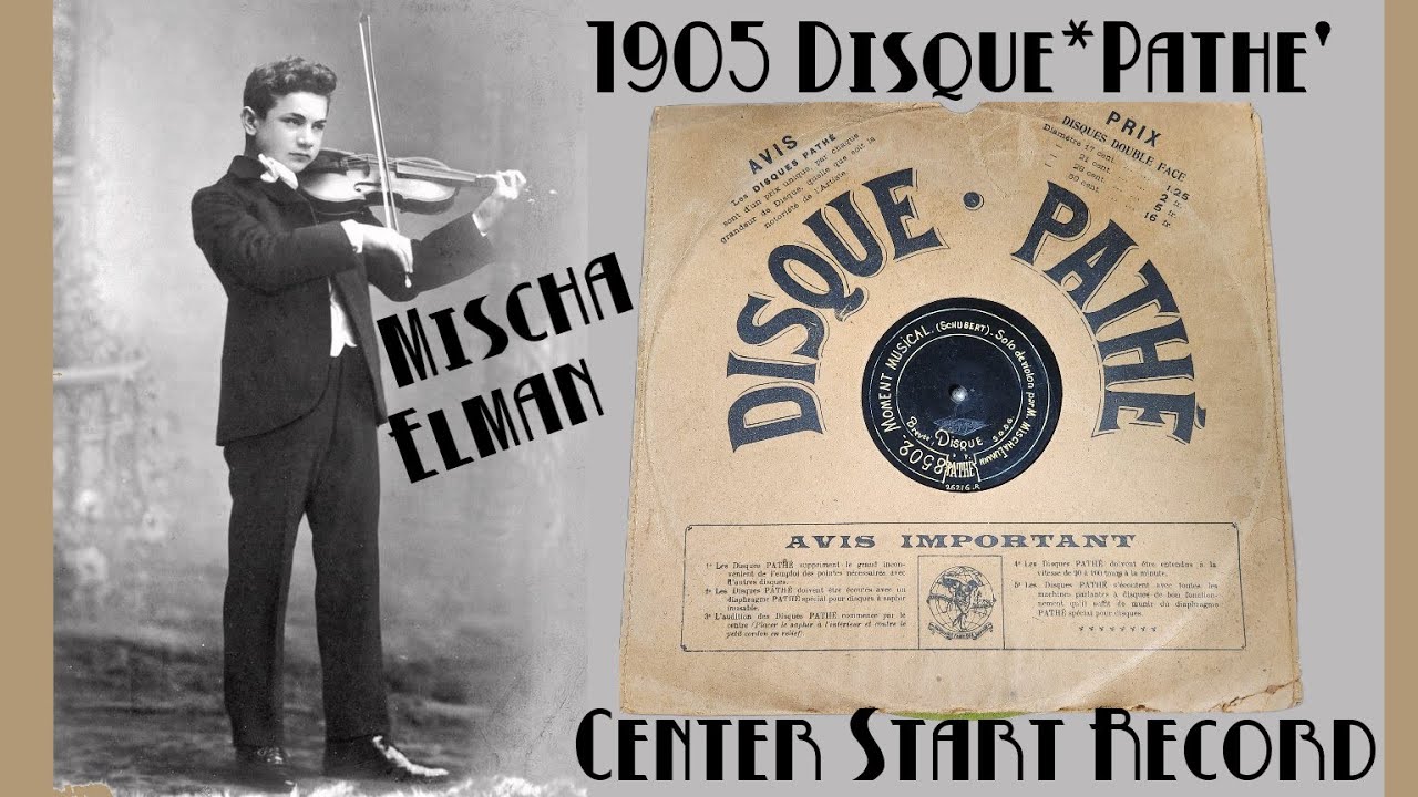 1905 French Pathe Center Start Record: Moment Musical (Schubert ...
