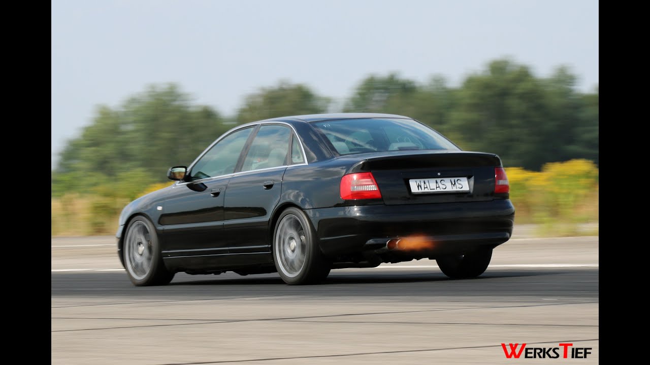 AUDI S4 B5 4.2 40V TWIN TURBO first test run NEW SETUP Zerbst 13.07. ...