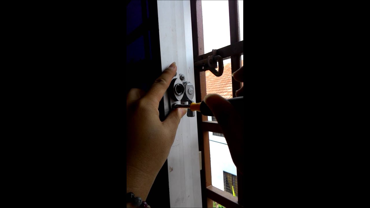 How to remove crescent window lock - YouTube