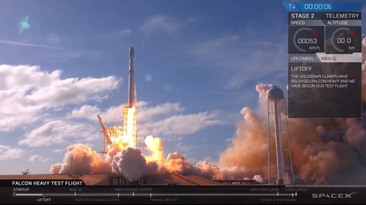 SpaceX launches biggest rocket in the world - YouTube