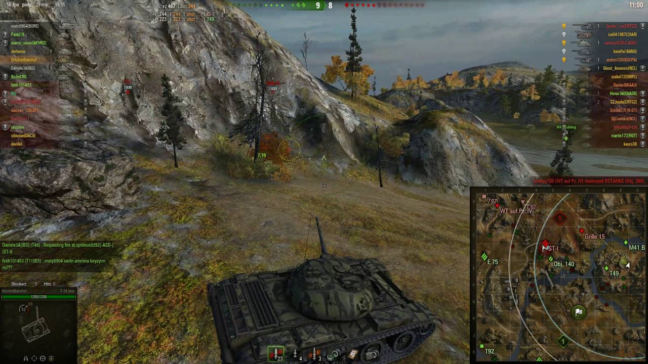 World of Tanks - T-54 ltwt. - Tundra - 20160712_200733 - YouTube