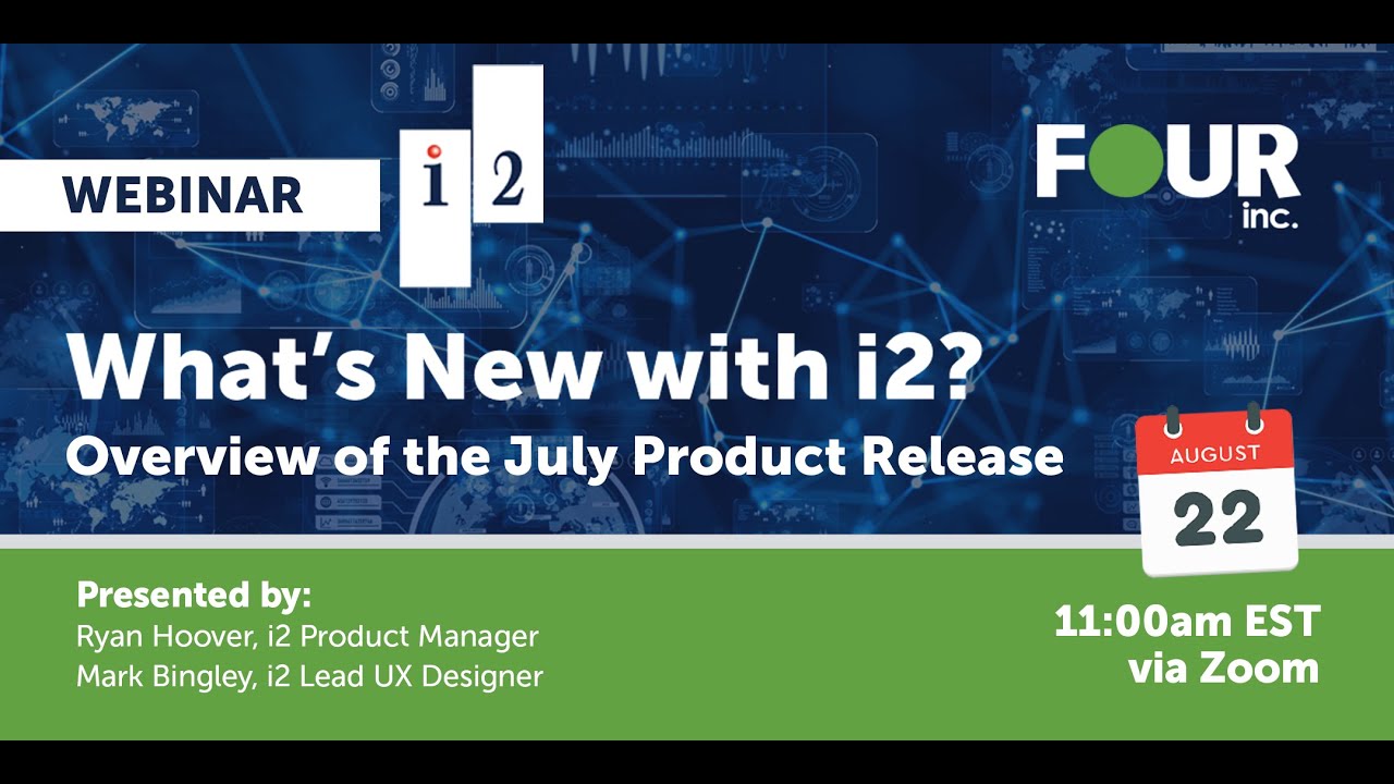 Webinar What's New with i2 - YouTube