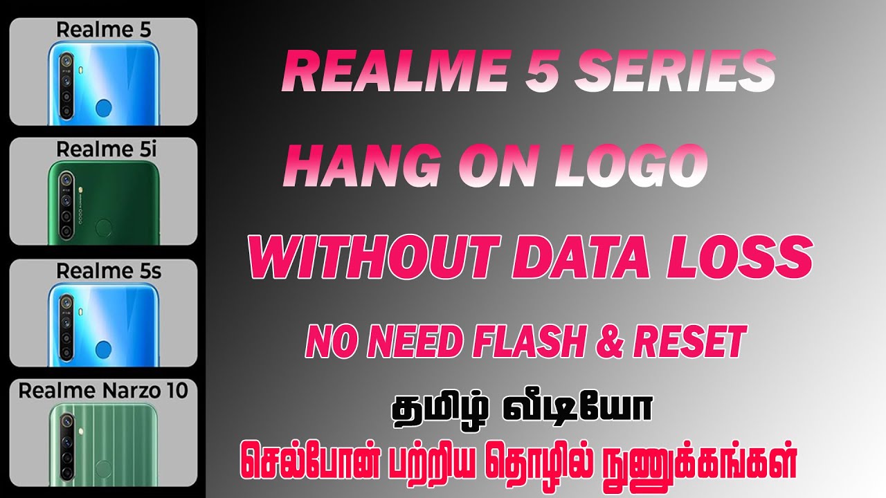 REALME 5, 5PRO, 5I, 5S, HANG ON LOGO WITHOUT DATE LOSS 100% #TESTED ...