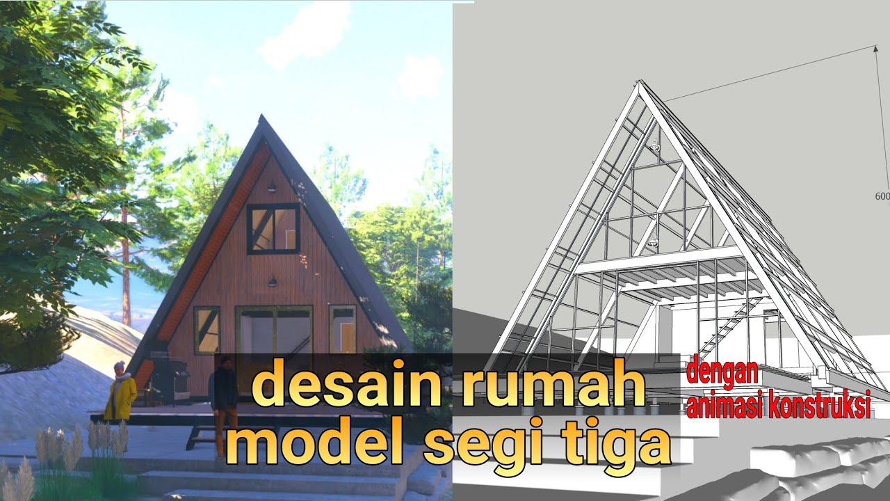 tahapan membangun rumah segi tiga, buat healing - YouTube