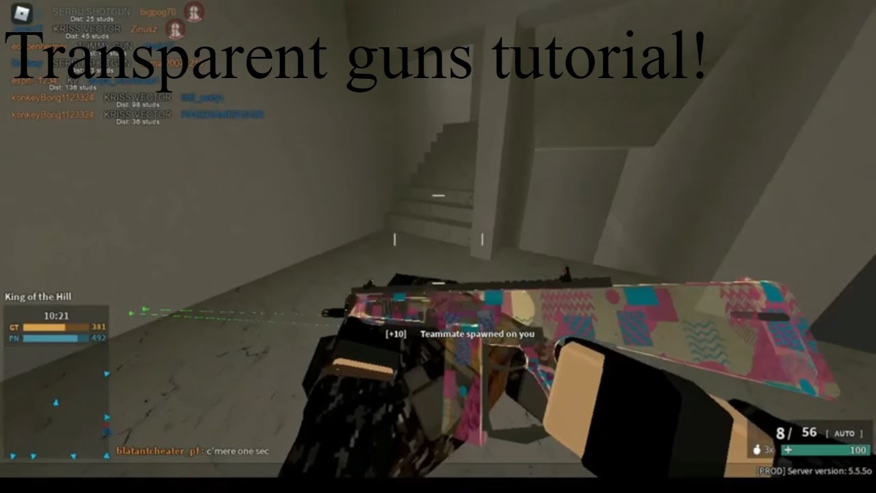 How to make transparent guns! | Phantom Forces Tutorial - YouTube