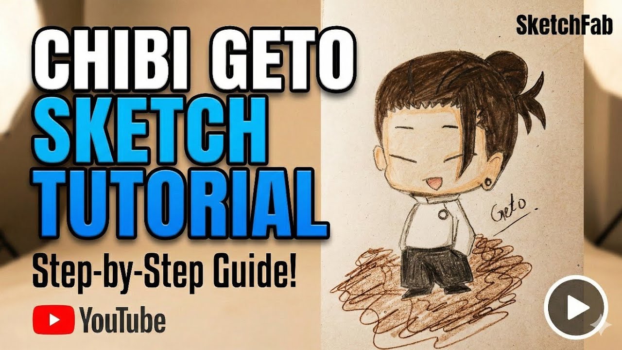 Chibi Geto (Baby version) Easy Step by Step Drawing Tutorial By ...