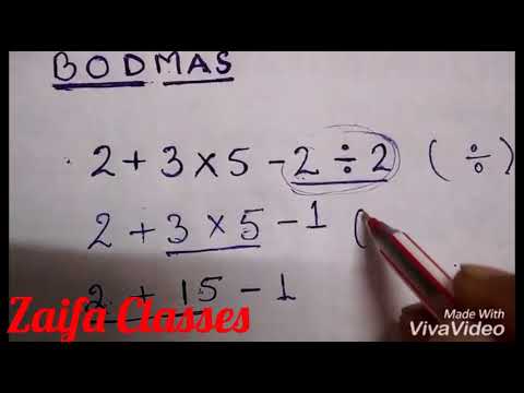 Basic math part 6 BODMAS Rule (Hindi) SSC,CGL,AMU,JAMIA - YouTube