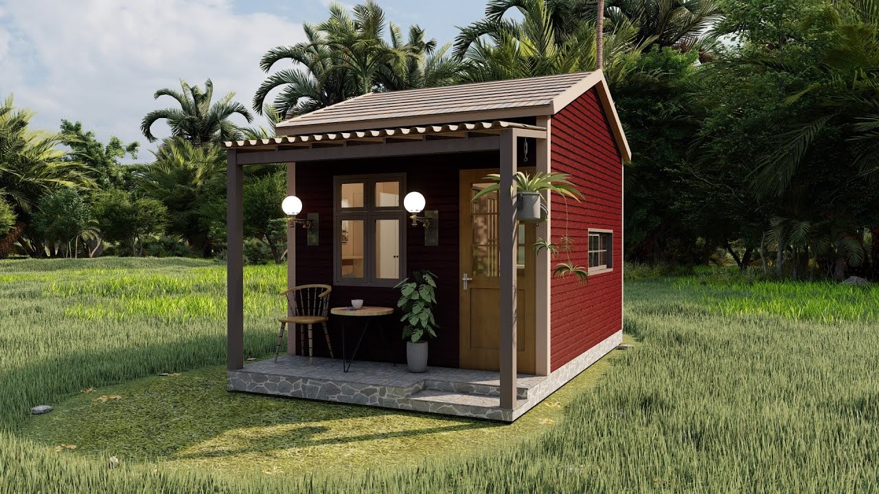 Cozy Small House Design 3x4 (130 SQFT) (12 SQM) - YouTube