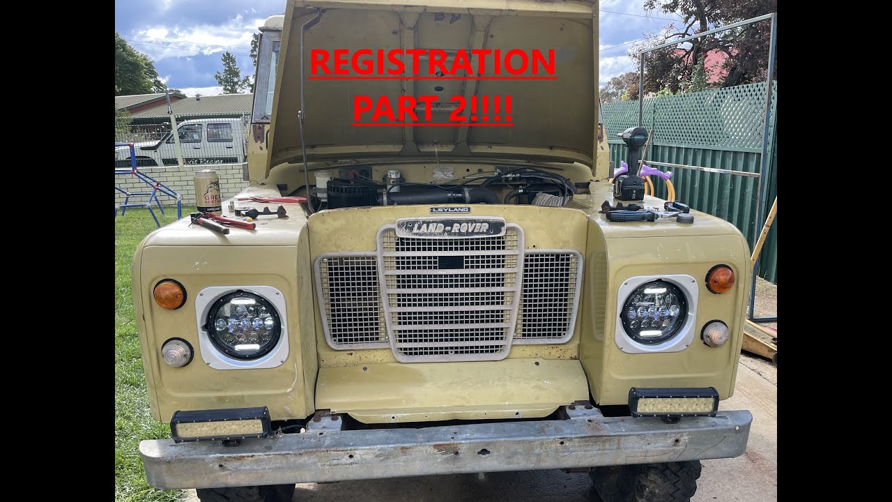 land rover registration part 2!!!! - YouTube