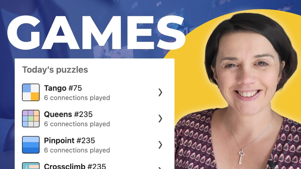 Why does LINKEDIN have games? Find out what they are and HOW to play ...