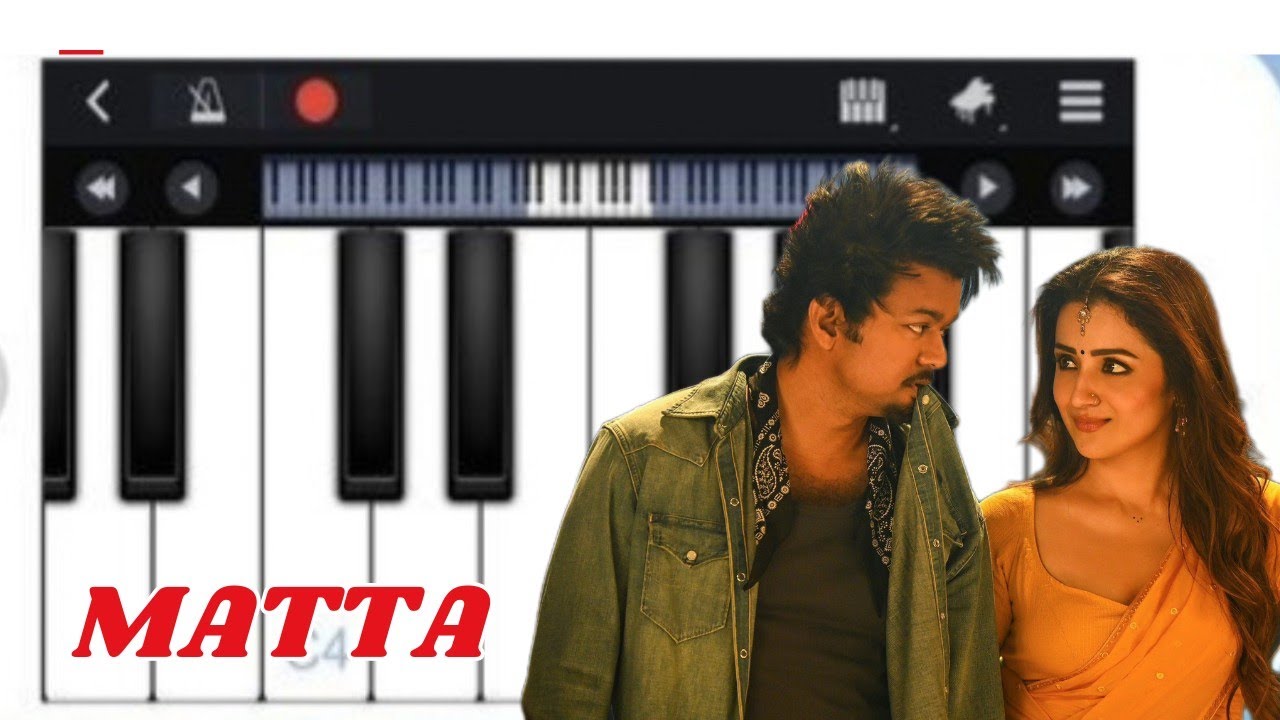 GOAT - Matta Song | Easy Piano Tutorial | Thalapathy Vijay | Trisha ...