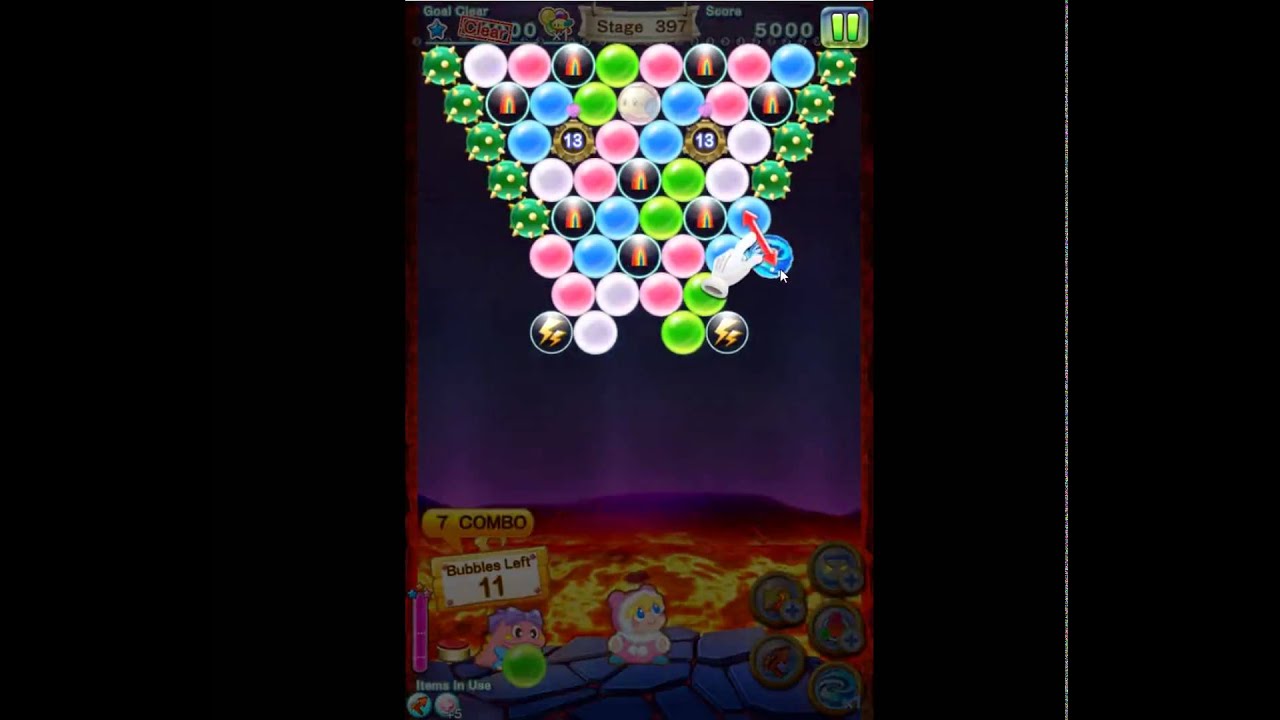 LINE Puzzle Bobble Stage 397 / LINE パズルボブル ステージ 397 - YouTube