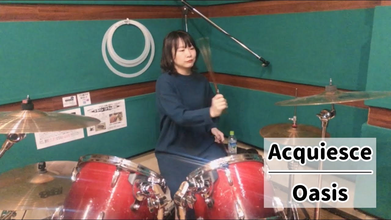 Acquiesce - Oasis (drums cover) - YouTube