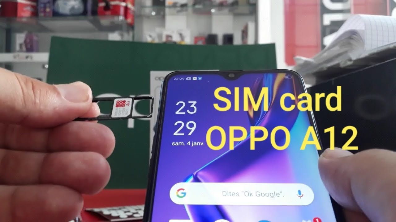 How to put a Sim card in OPPO A12 (2020) - YouTube