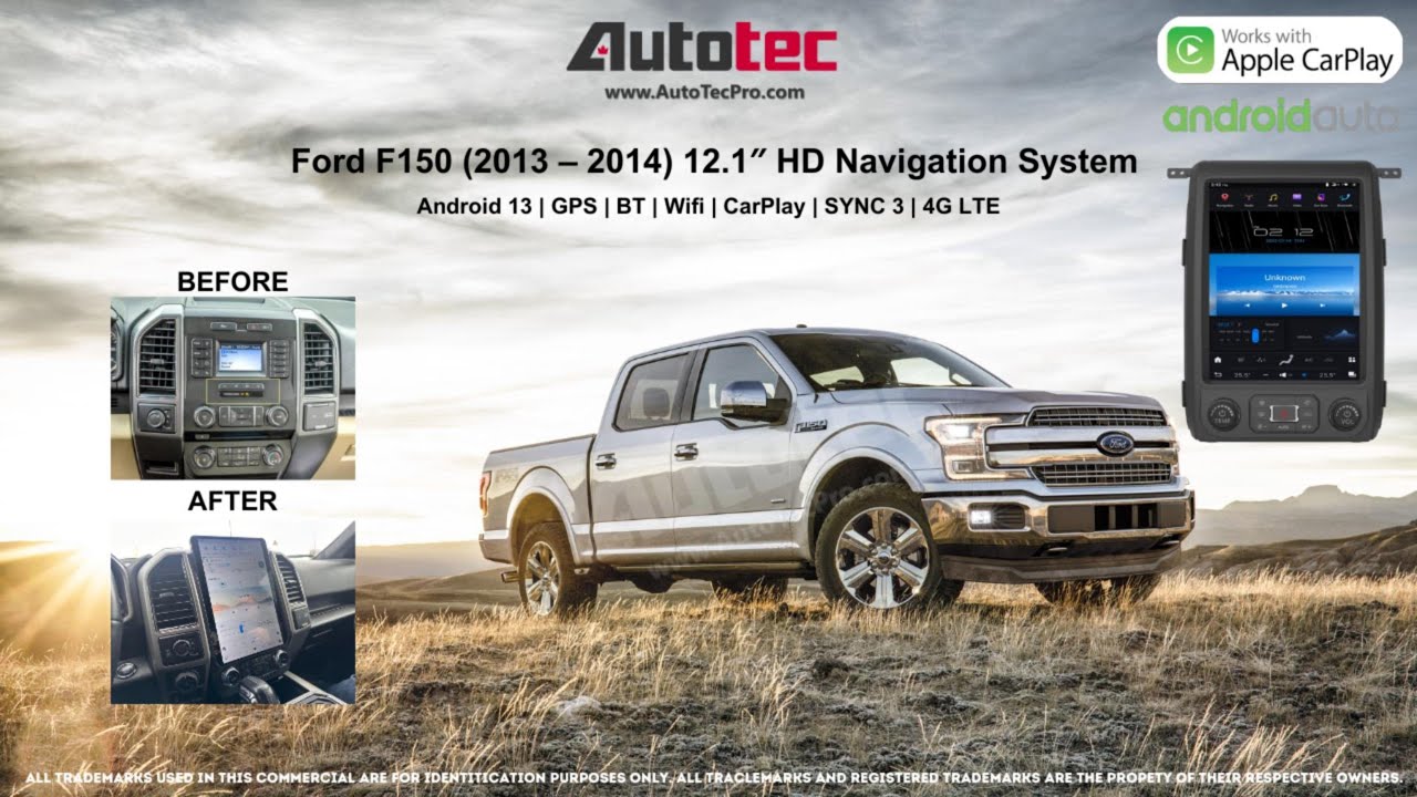 Ford F150 (2015 – 2021) 14.4″ IPS QHD 2K Touch-Screen Navigation ...