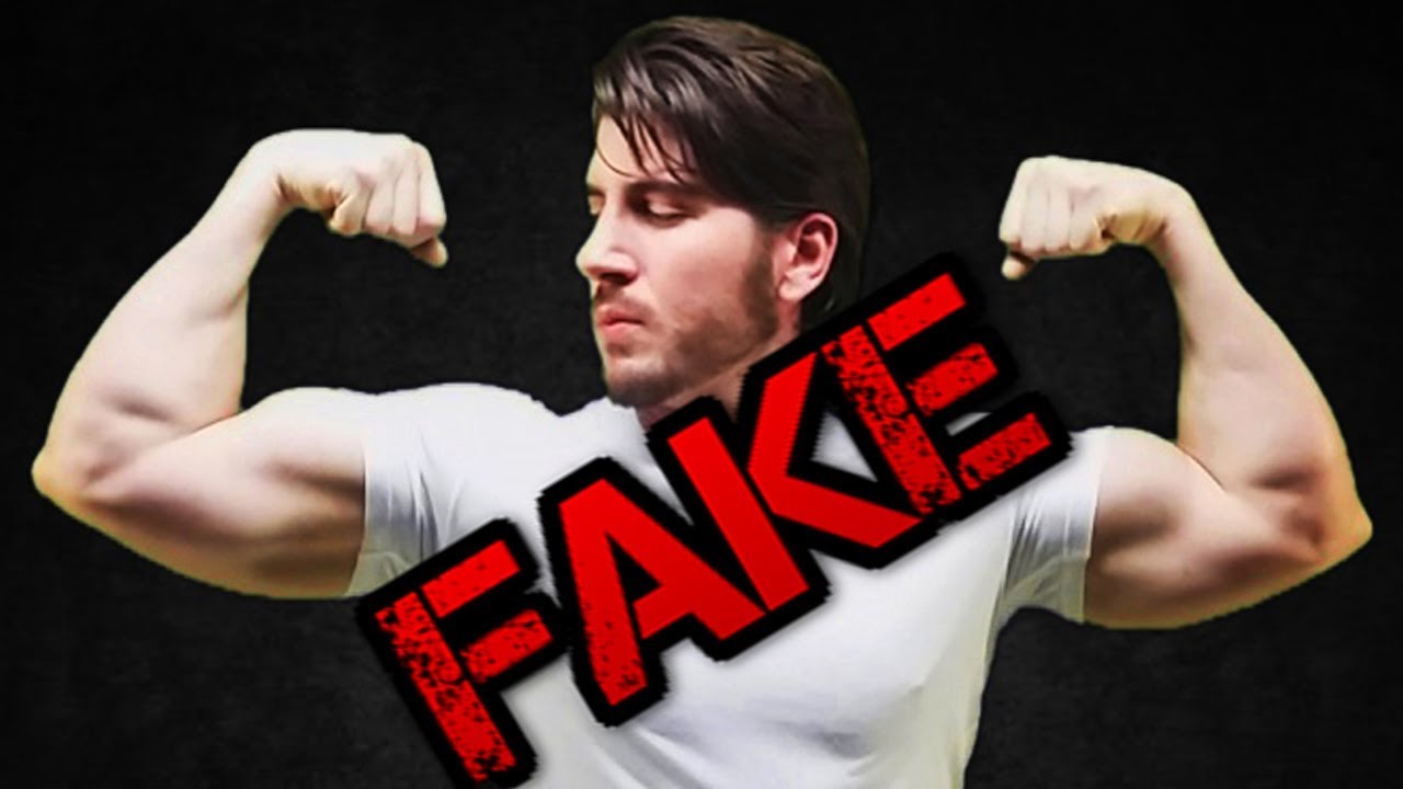 How to FAKE Looking MUSCULAR! - YouTube