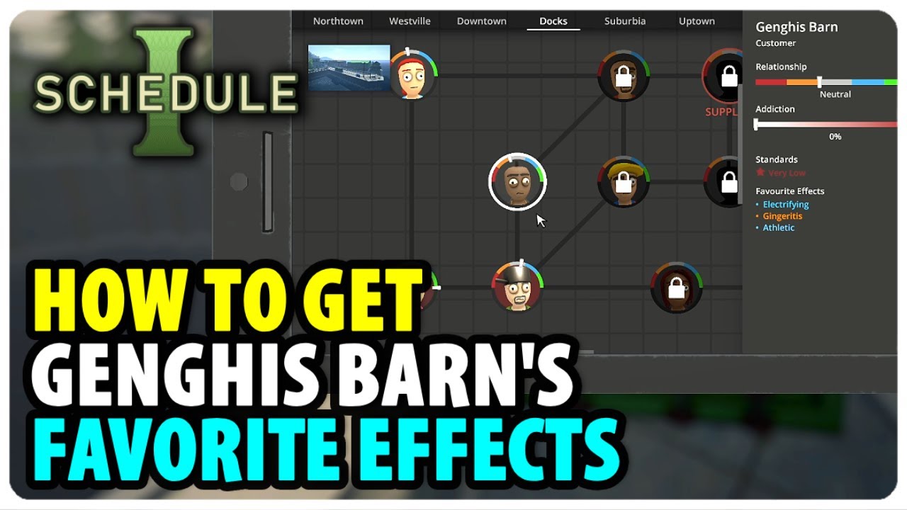 How to get Genghis Barn's Favorite Effects | Schedule 1 (Electrifying ...